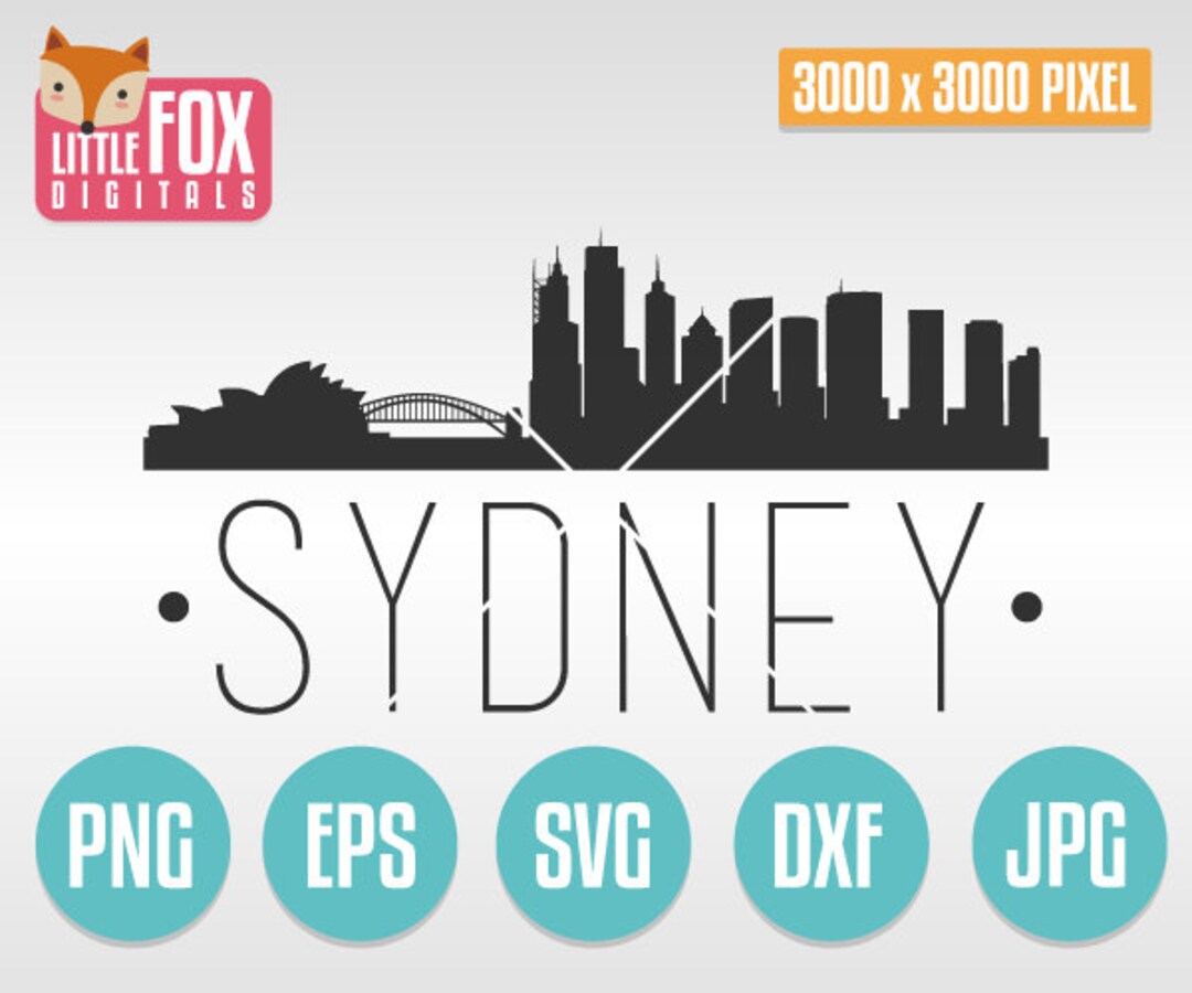 SVG Vector Sydney Australia. Australia Svg Skyline. Svg Cut File Clip ...