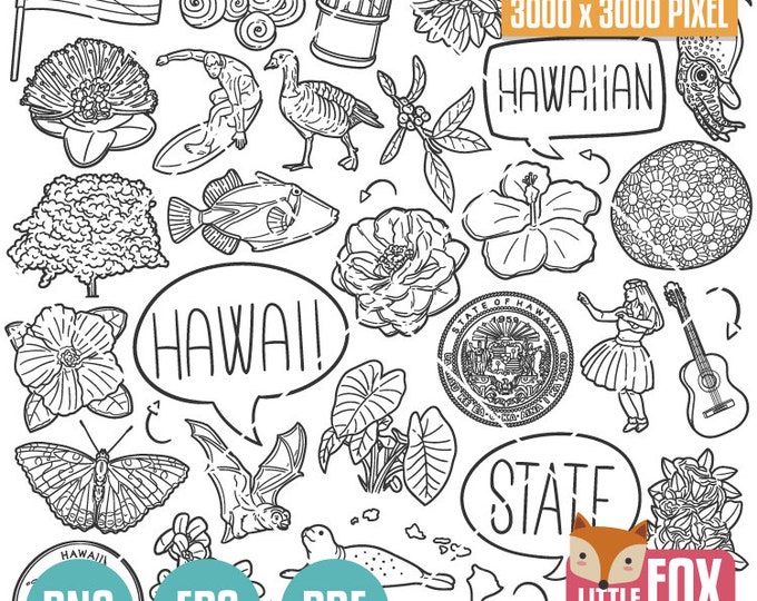 HAWAII STICKERS // Hawaii Die Cut Stickers, Waterproof Stickers, Hawaii ...