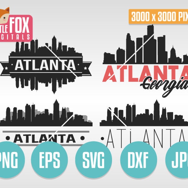 Atlanta Skyline - Etsy