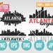 SVG ATLANTA Usa. Super Pack. Atlanta Skyline Dxf. City Silhouette ...