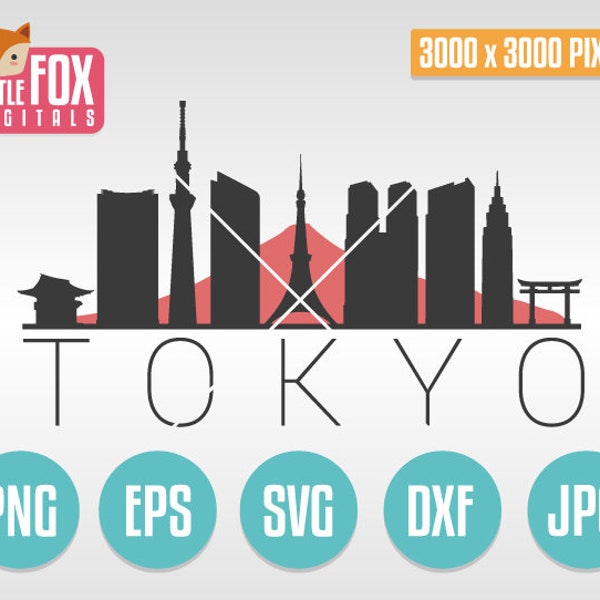 Tokyo Silhouette - Etsy