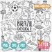 BRAZIL Doodle Vector Icons. Brazilian Travel Doodle Clipart Scrapbook ...