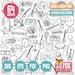 SLP, Doodle Vector Icons. Speech Language Therapy Doodle Icons Clipart ...