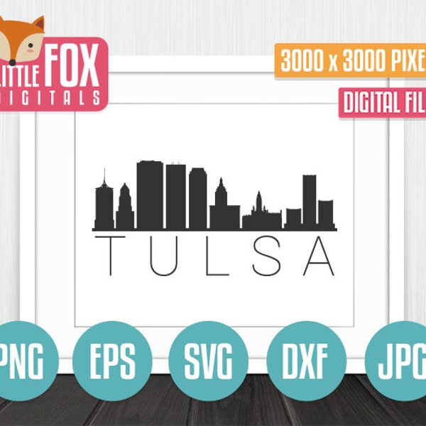 Tulsa Skyline - Etsy