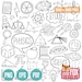 SLP, Doodle Vector Icons. Speech Language Therapy Doodle Icons Clipart ...