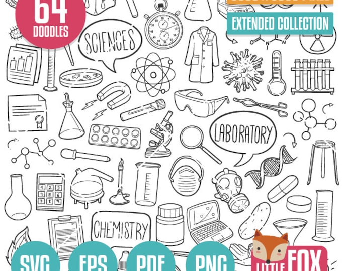 Chemistry Svg Bundle ,laboratory Svg, Chemistry Svg, Science Equipment ...