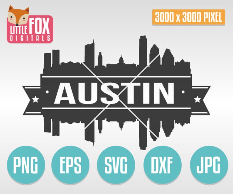 SVG AUSTIN TEXAS Usa. Super Pack Austin Tx Skyline. Silhouette - Etsy