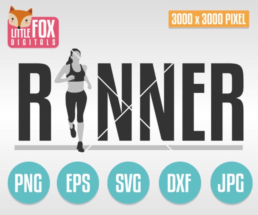 RUNNER GIRL SVG Scene. Cuttable Design Svg. Silhouette Sport Silhouette ...
