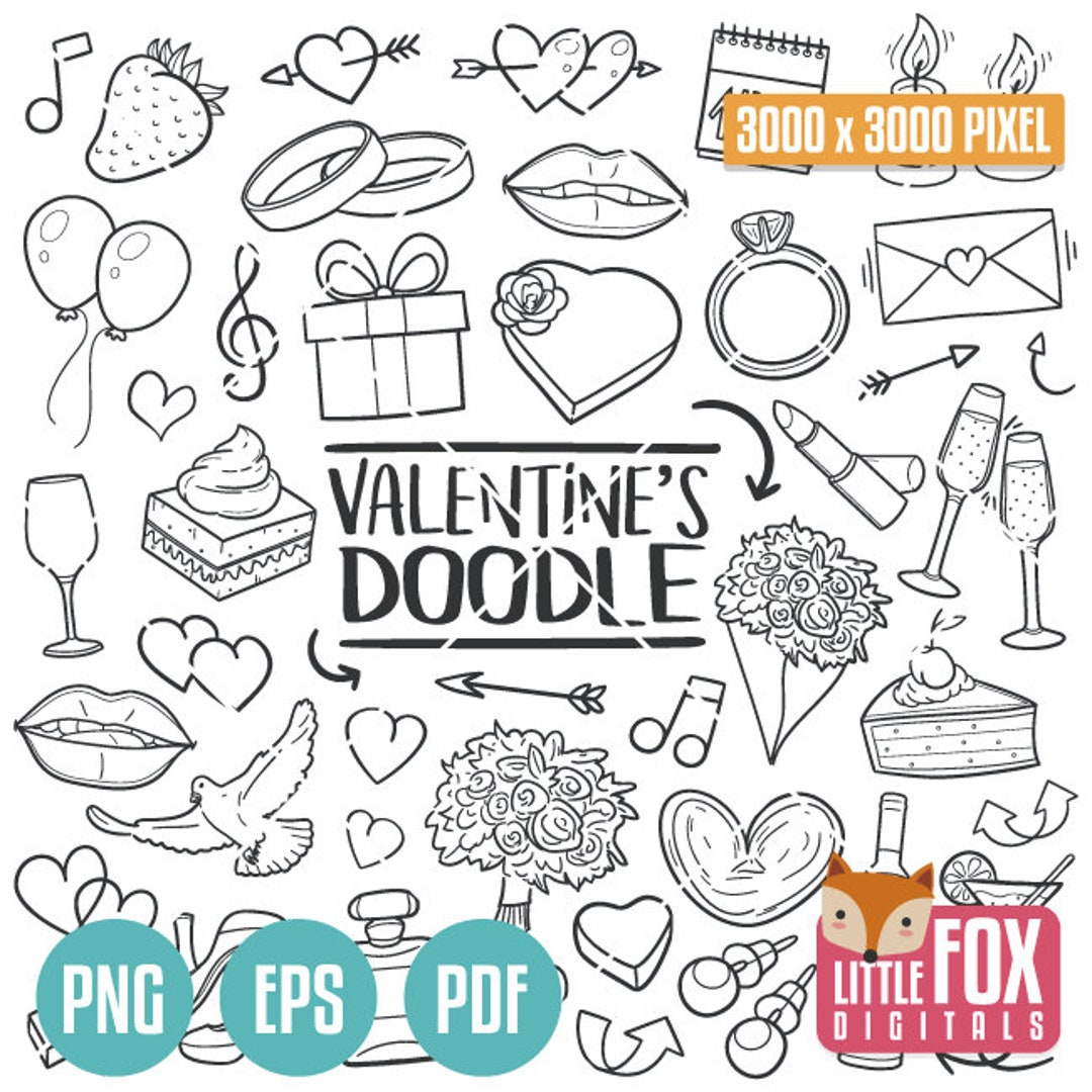 VALENTINE'S DAY, Love Romantic Clip Art. Love Holidays Celebration ...