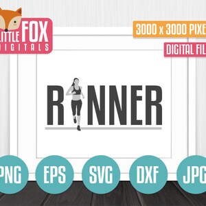 RUNNER GIRL SVG Scene. Cuttable Design Svg. Silhouette Sport Silhouette ...