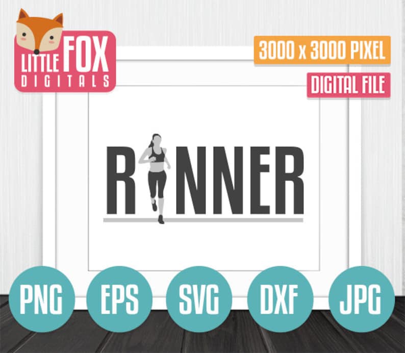 RUNNER GIRL SVG Scene. Cuttable Design Svg. Silhouette Sport - Etsy