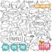 ANIMAL Bundle. Domestic Wild Doodle Icons. Pets Clip Art Doodle ...