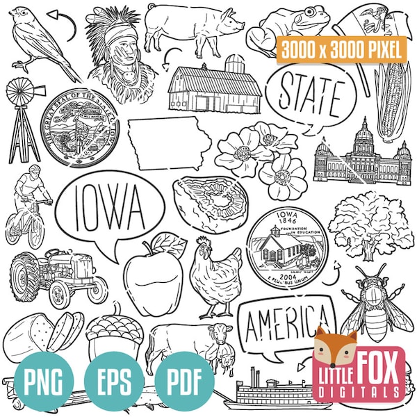 Iowa State Stencil - Etsy