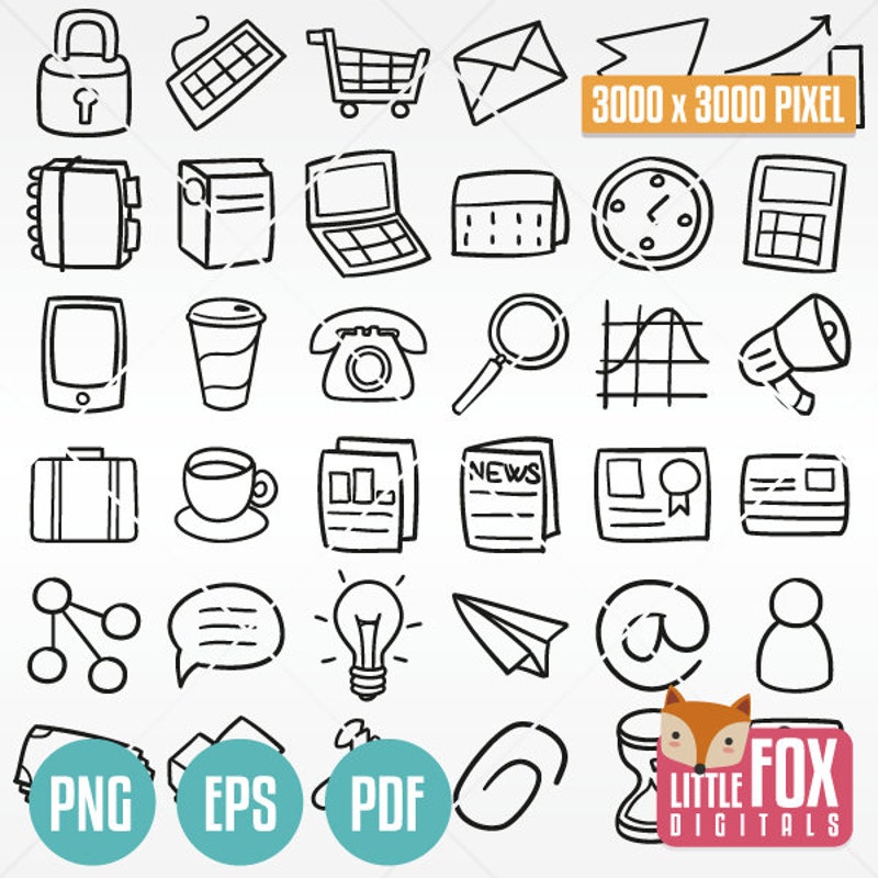 Planner Icon Clipart - Etsy