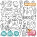 SOCIAL SCIENCES Bundle. Cultural Studies Doodle Icons. Scientist Clip ...