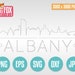 SVG SKYLINE ALBANY. Albany New York Cut File Skyline City. Albany New ...