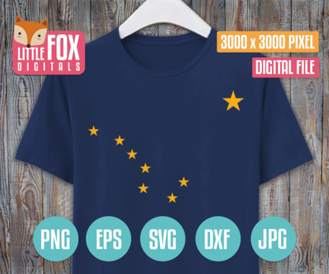 ALASKA Flag Patriotic, Svg Usa Flag. Alaska Silhouette Clipart, Alaska ...