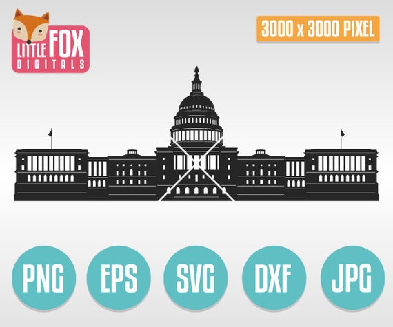 WASHINGTON DC CAPITOL United States of America. Cut File | Etsy