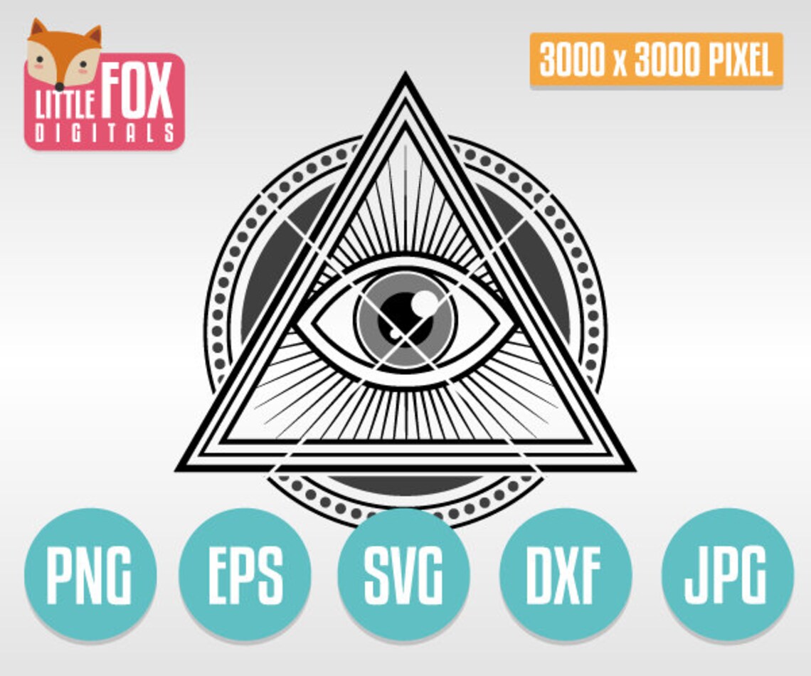 SVG ILLUMINATI Symbol. Masonic Sign. Illuminati Cut File Svg. - Etsy