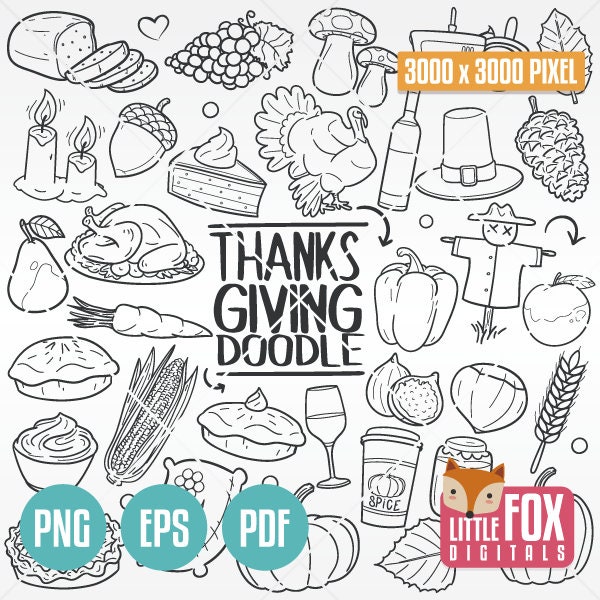 Doodle Clipart - Etsy