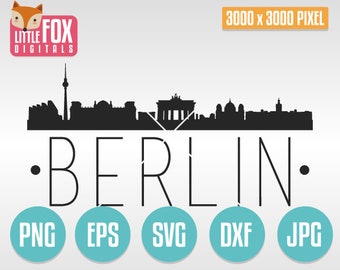 Berlin Skyline Svg - Etsy