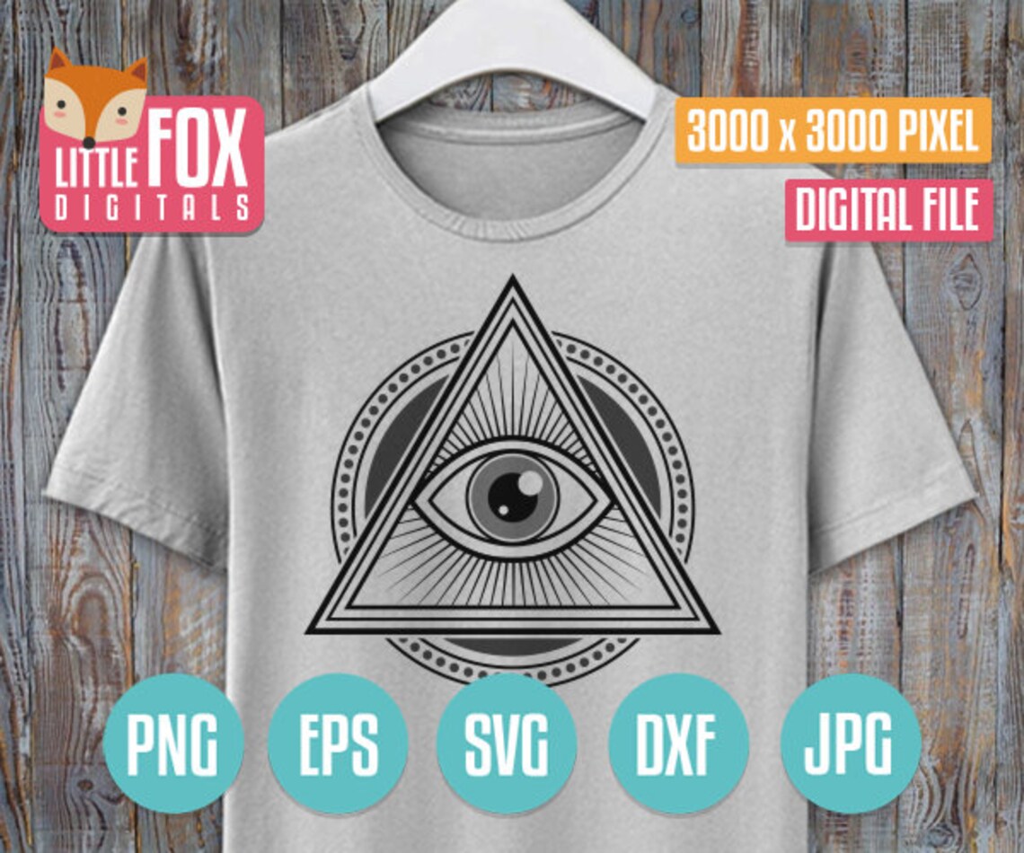 SVG ILLUMINATI Symbol. Masonic Sign. Illuminati Cut File Svg. - Etsy