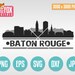 SVG Skyline BATON ROUGE. Louisiana Usa. Baton Rouge Cut File Skyline ...