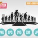 SVG ZOMBIE Scene. Cuttable Design Svg. Zombie Silhouette Cameo. Zombie ...