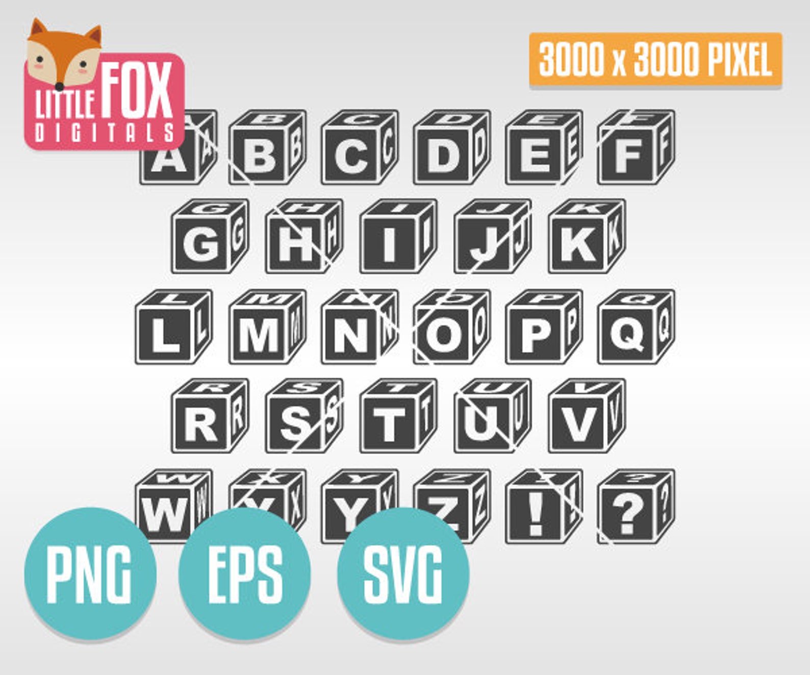 SVG Baby Alphabet Cubes. Kindergarten ABC Doodle. Svg Bible | Etsy