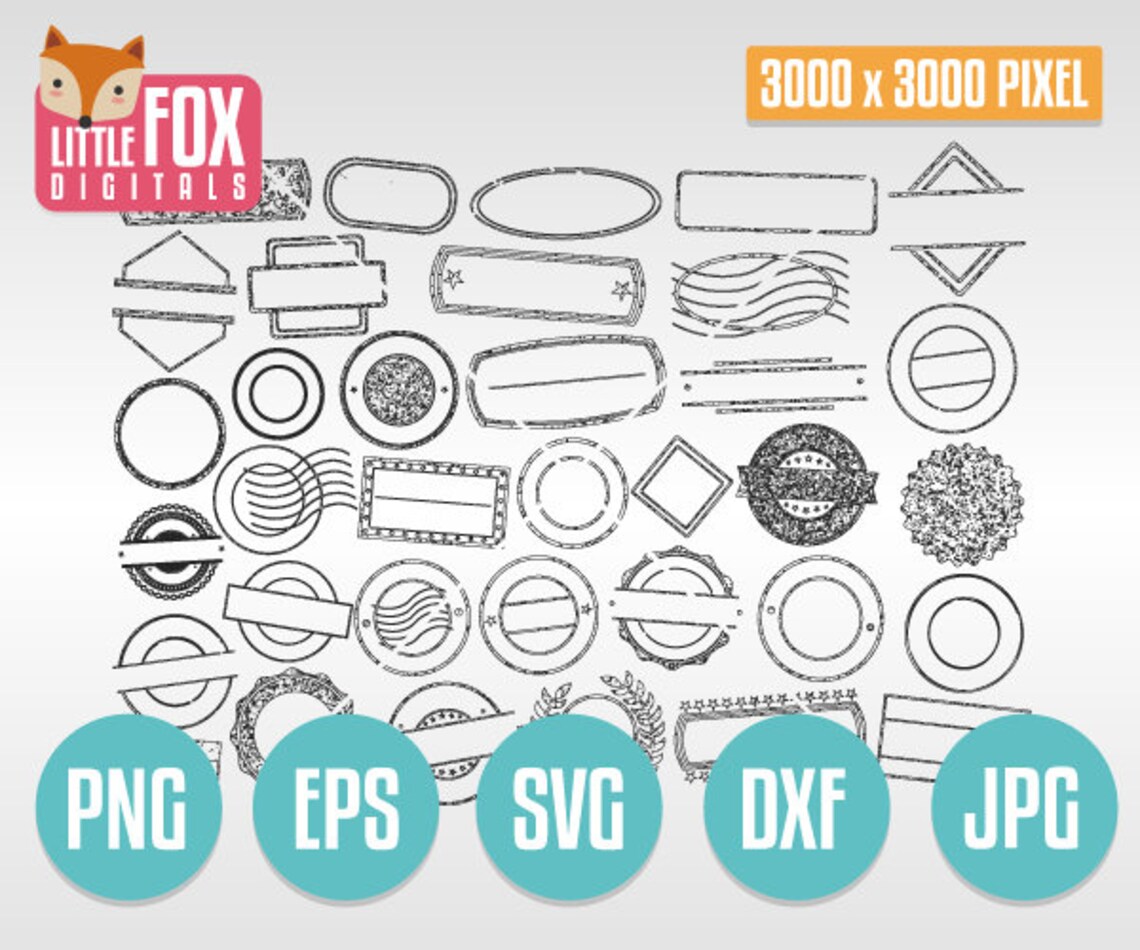 Svg STAMP EMPTY DESIGN Made in Passport Postage Grunge - Etsy