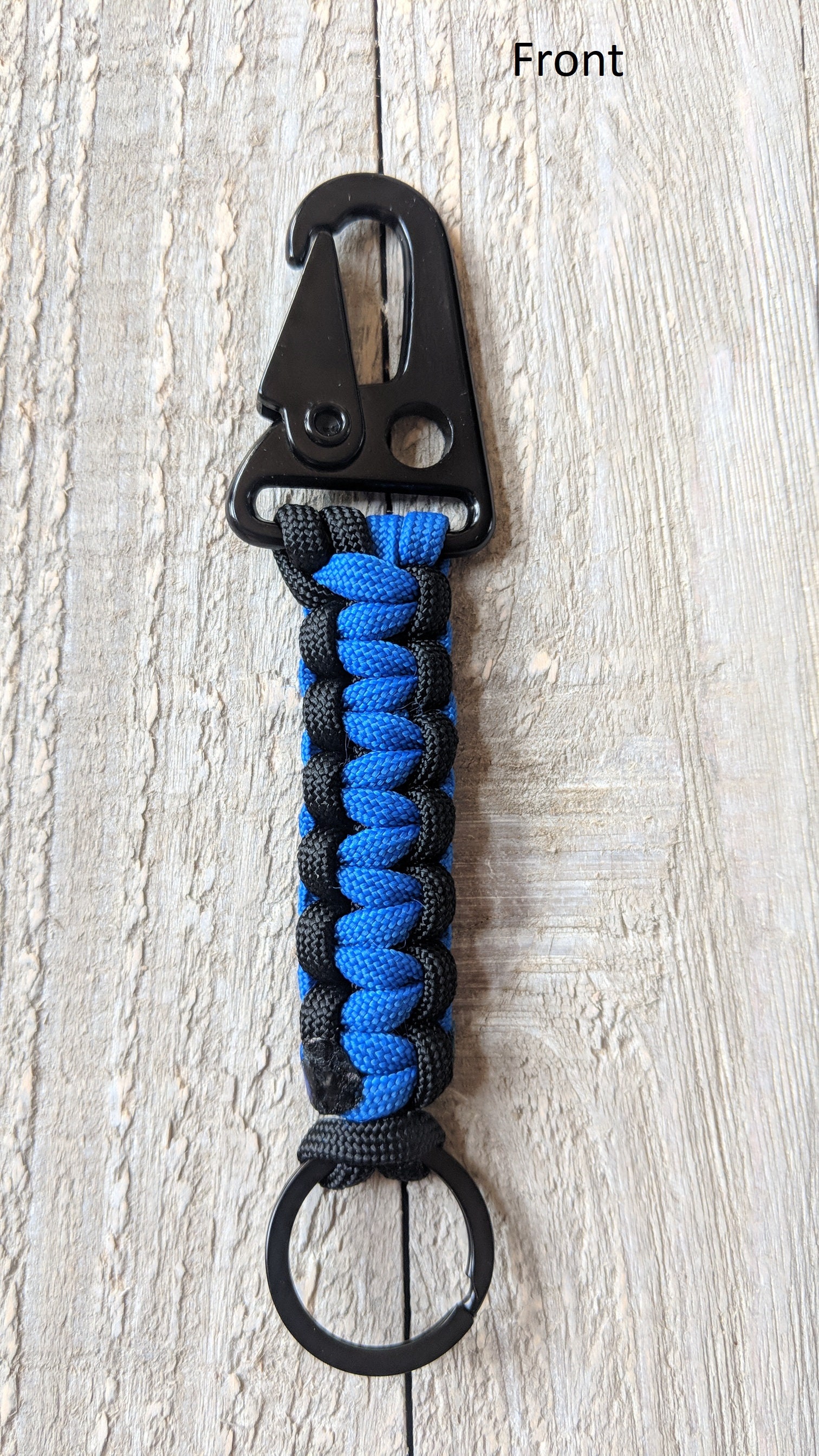 Paracord Keychain with HK style clip Two Color Combo - Etsy 日本