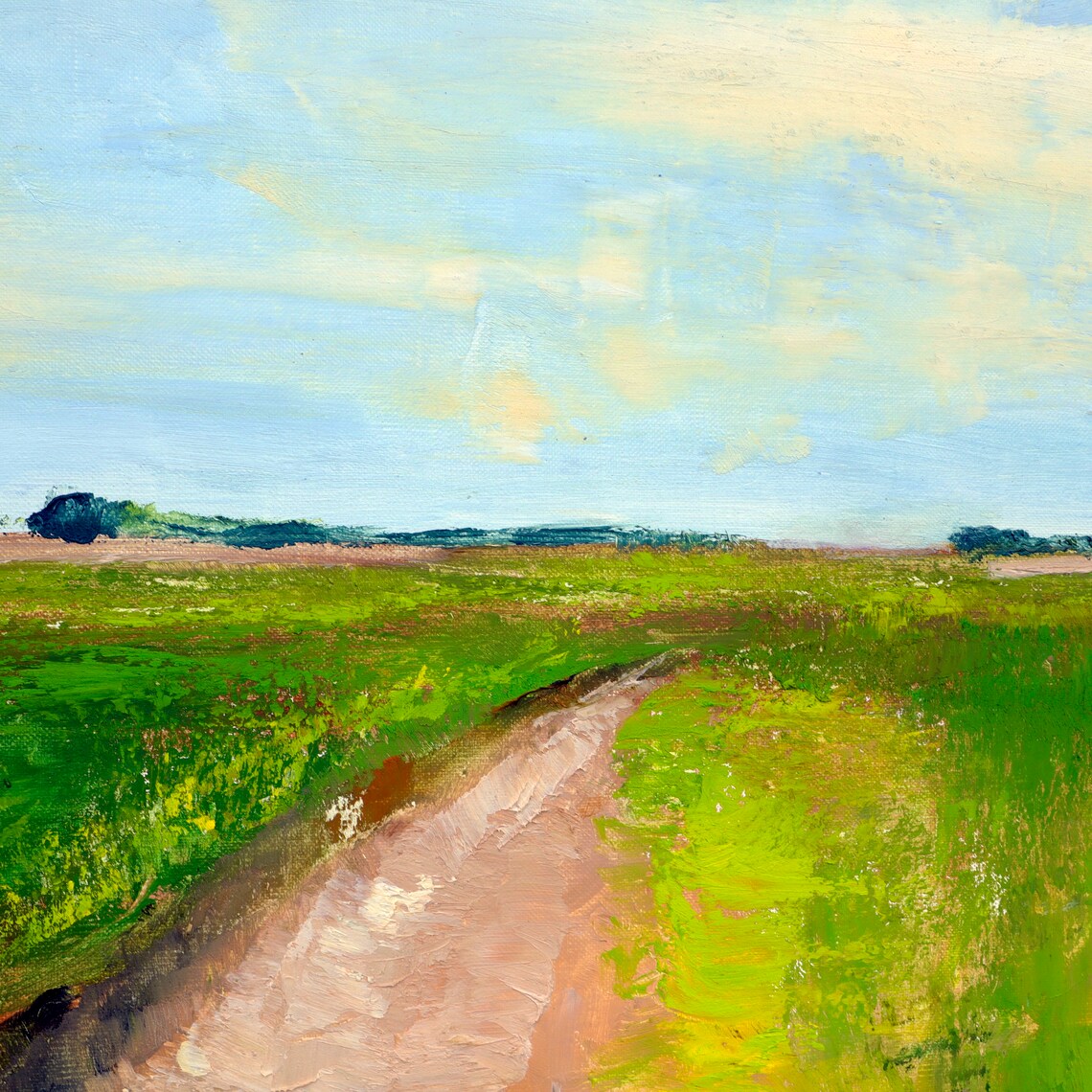 Enchanting Skyscapes Original Landscape Painting on Canvas Abstract ...