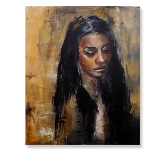 Woman portrait painting store