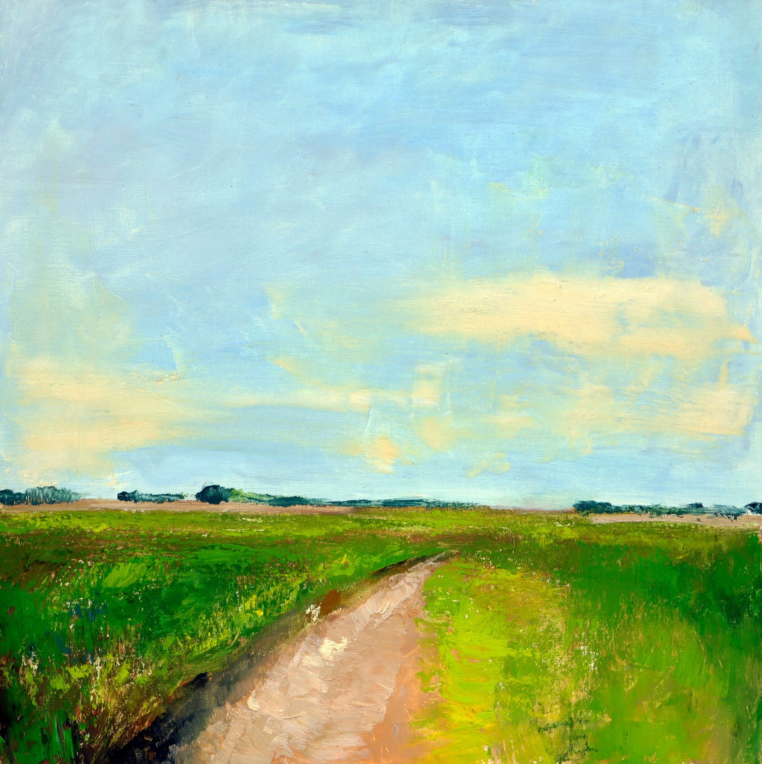 Enchanting Skyscapes - Original Landscape Painting on Canvas | Abstract ...