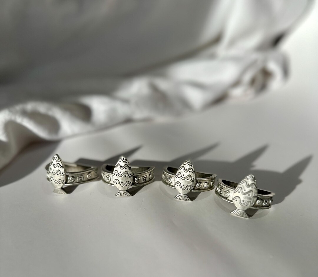 Vintage Pewter Carrot Napkin Rings – Garden Theme Set of Four - Etsy