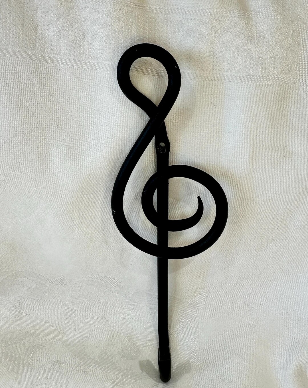 Cast Iron Treble Clef Wall Hook, Music Note Coat Hook, Black - Etsy