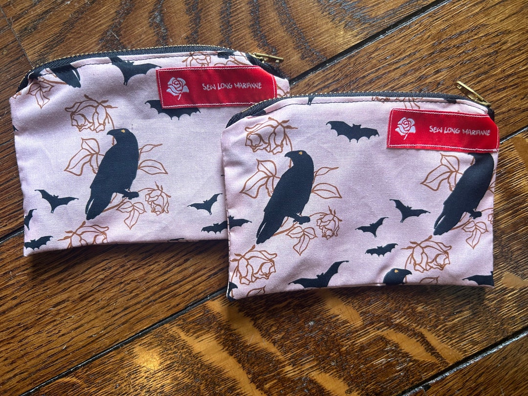 Ravens Crows Bats and Roses Coin Purse - Etsy