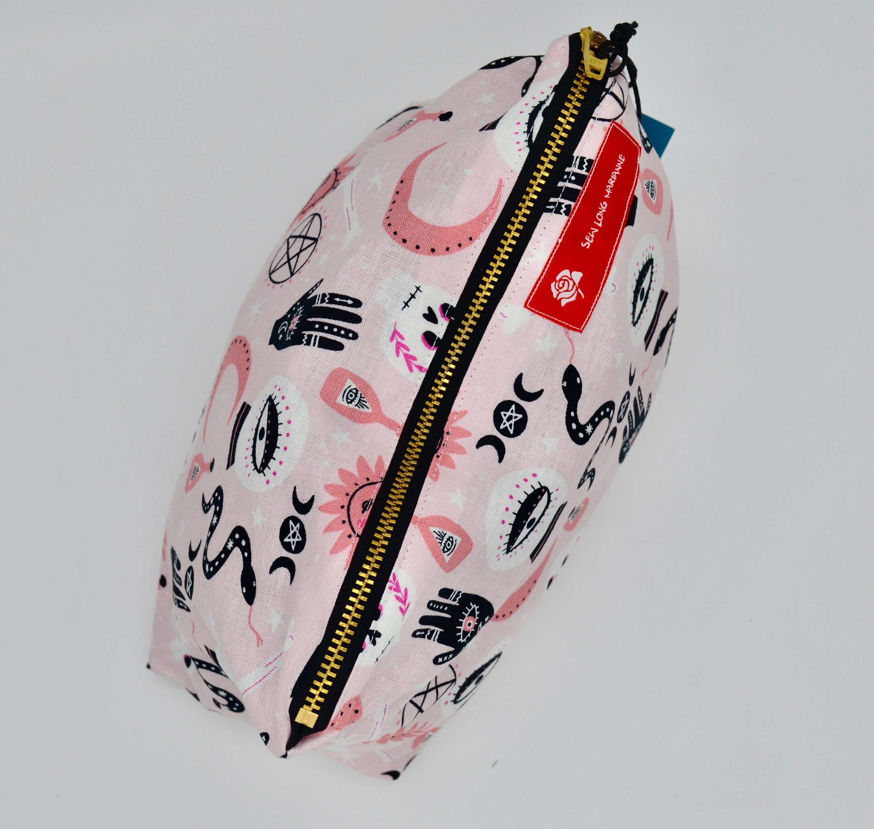 Pink Occult Goth Witchy Summer Zipper Pouch Large Size - Etsy