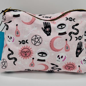 Pink Occult Goth Witchy Summer Zipper Pouch Large Size - Etsy