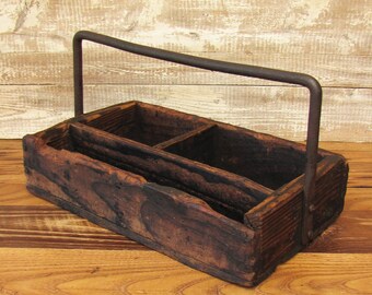 Wood tool caddy | Etsy