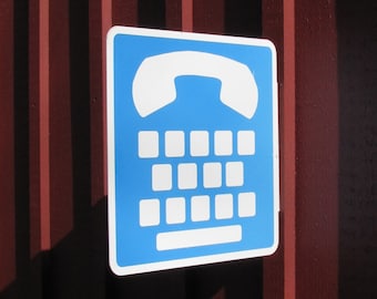 Metal Public Phone Sign - Etsy