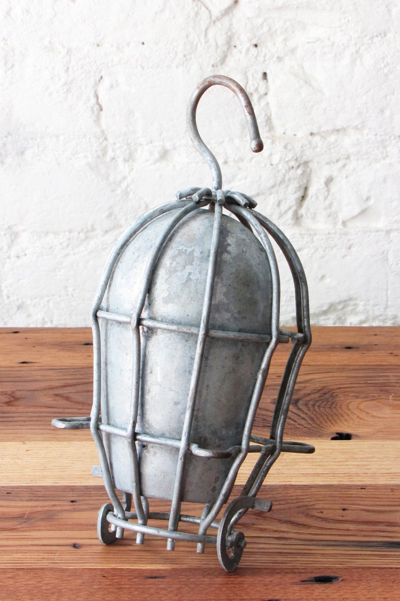 Vintage Antique Adjustable Trouble Light Metal Wire Cage | Etsy