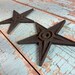 Vintage Pair of Iron Masonry Stars Antique Set of 2 Rustic Farm Decor ...