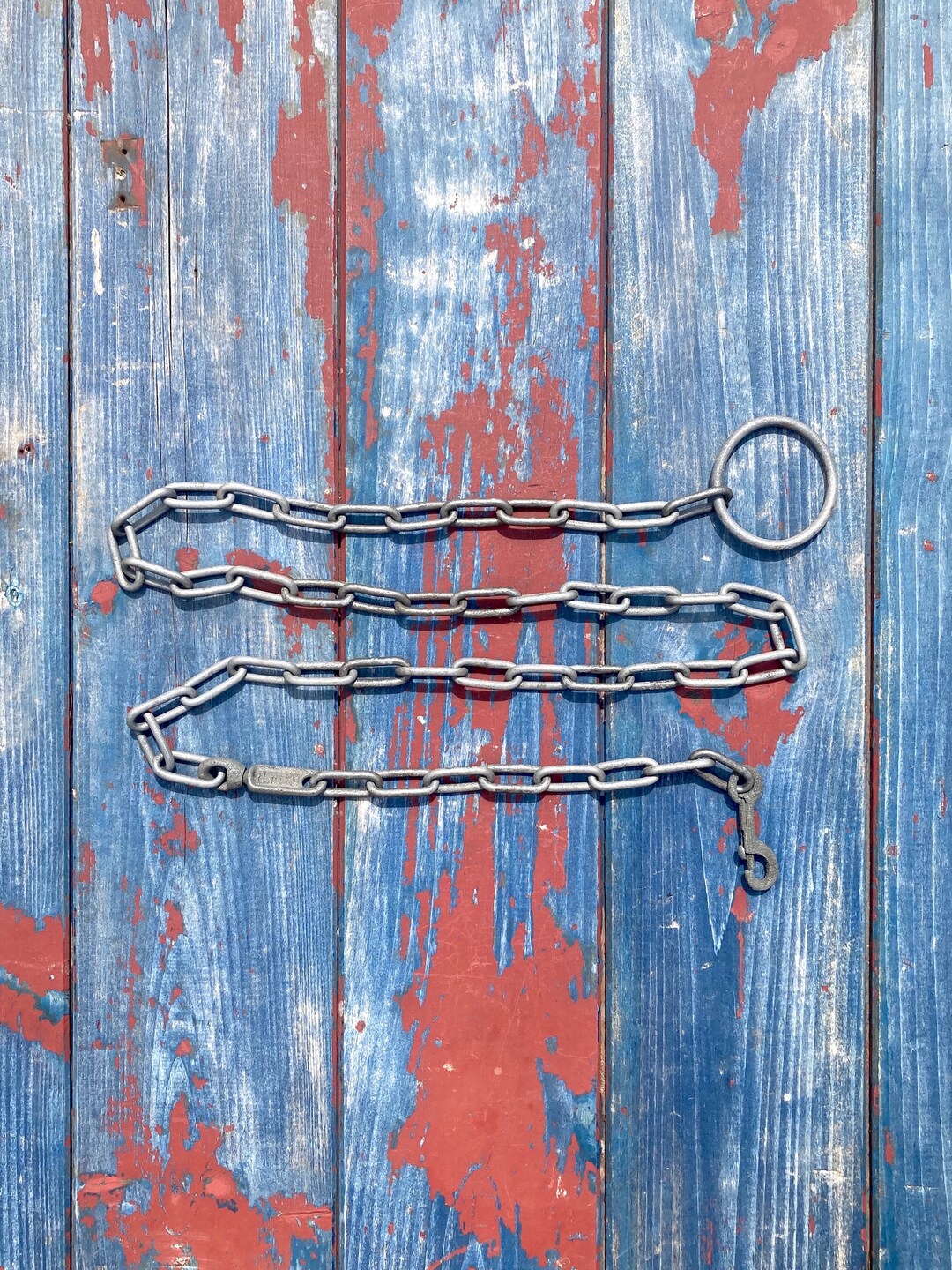 Vintage Chain With Loop, Swivel Link and Clip Iron Industrial Farmhouse ...
