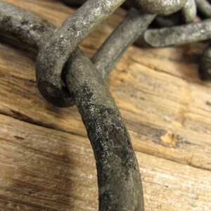 Vintage 35 Iron Chain With Loop Industrial Metal Ring on Links - Etsy