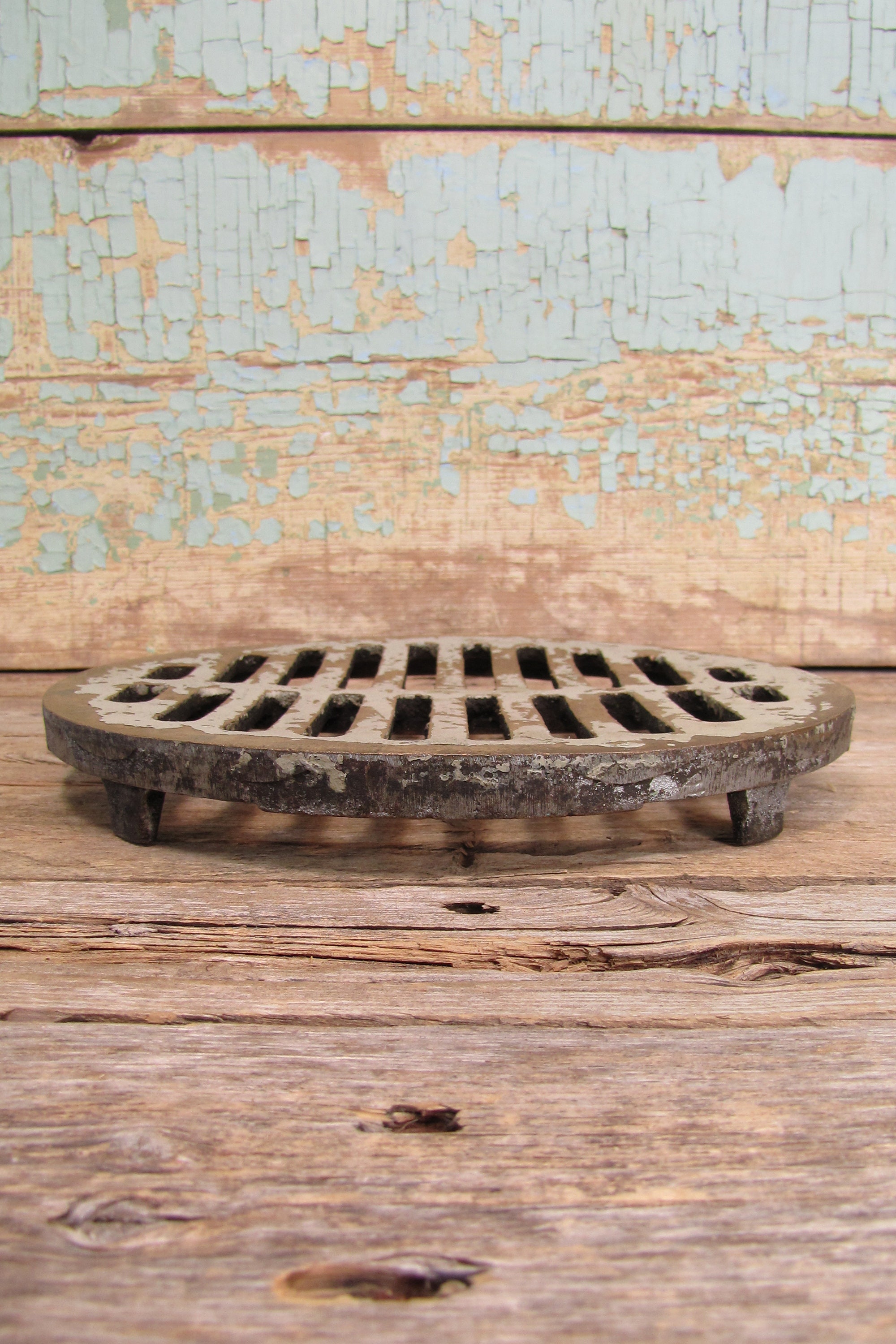 Vintage Cast Brass Floor Drain Grate Architectural Salvage - Etsy