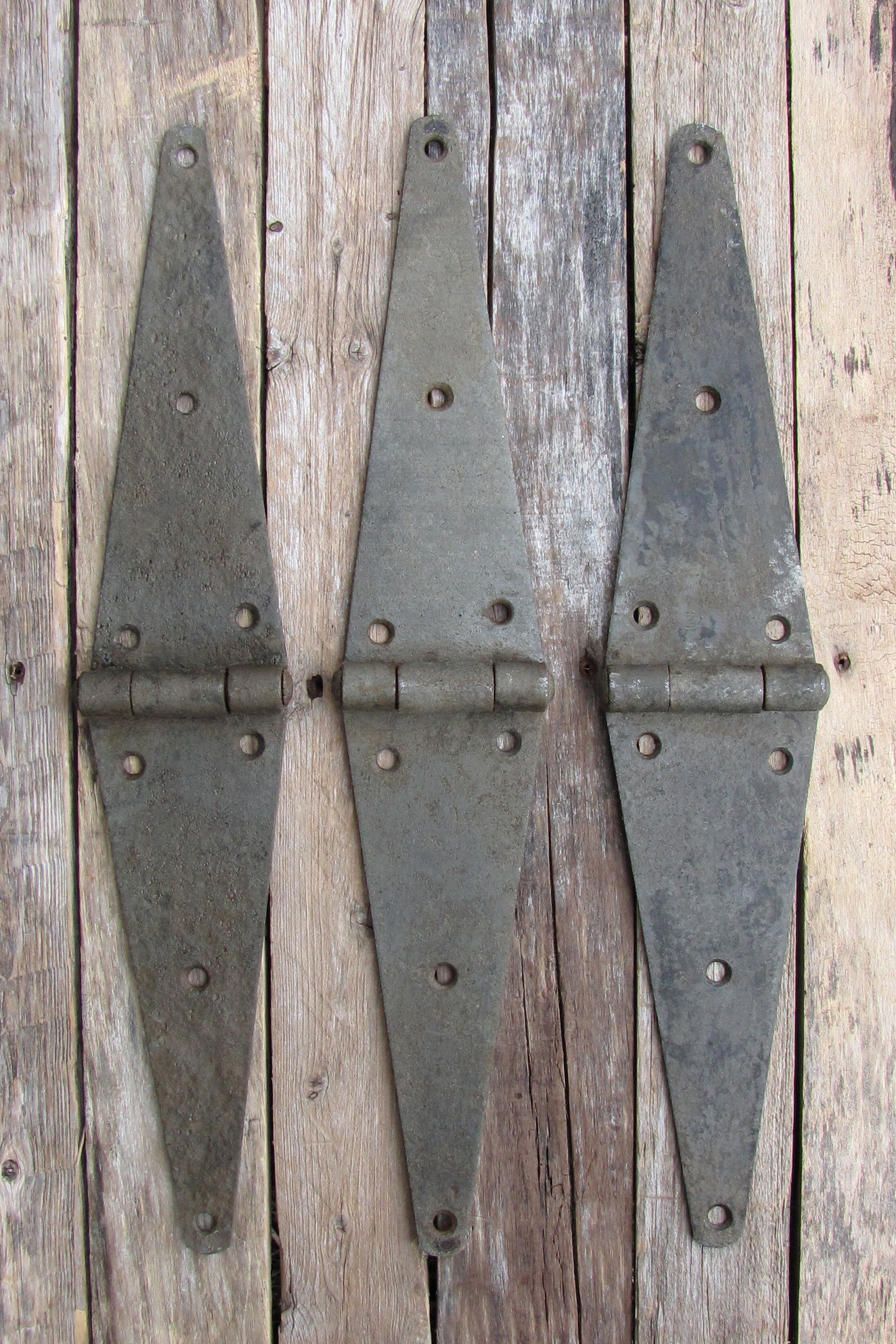 Vintage Large Set of 3 Industrial Rustic Metal Barn Door Strap | Etsy