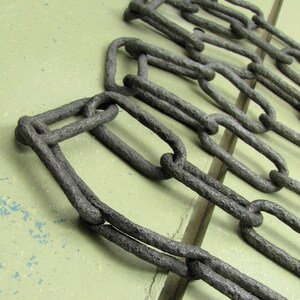 Vintage 160" Long Iron Linked Chain Farm Hardware - Etsy