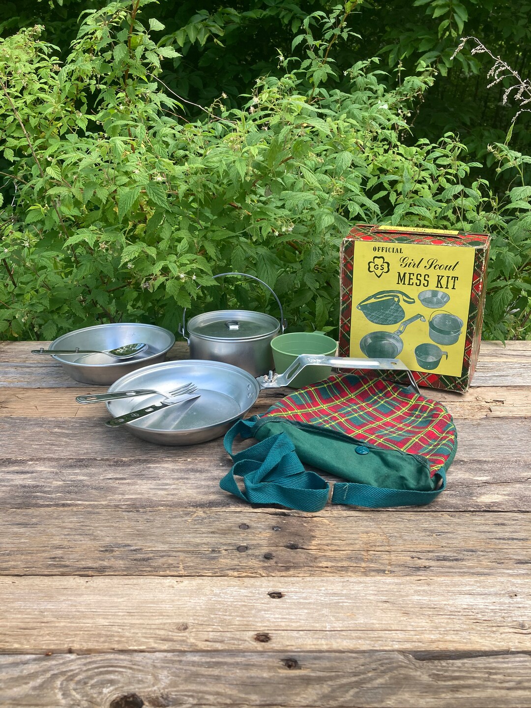 Vintage Girl Scout Mess Kit and Utensils 1960s Retro Official - Etsy