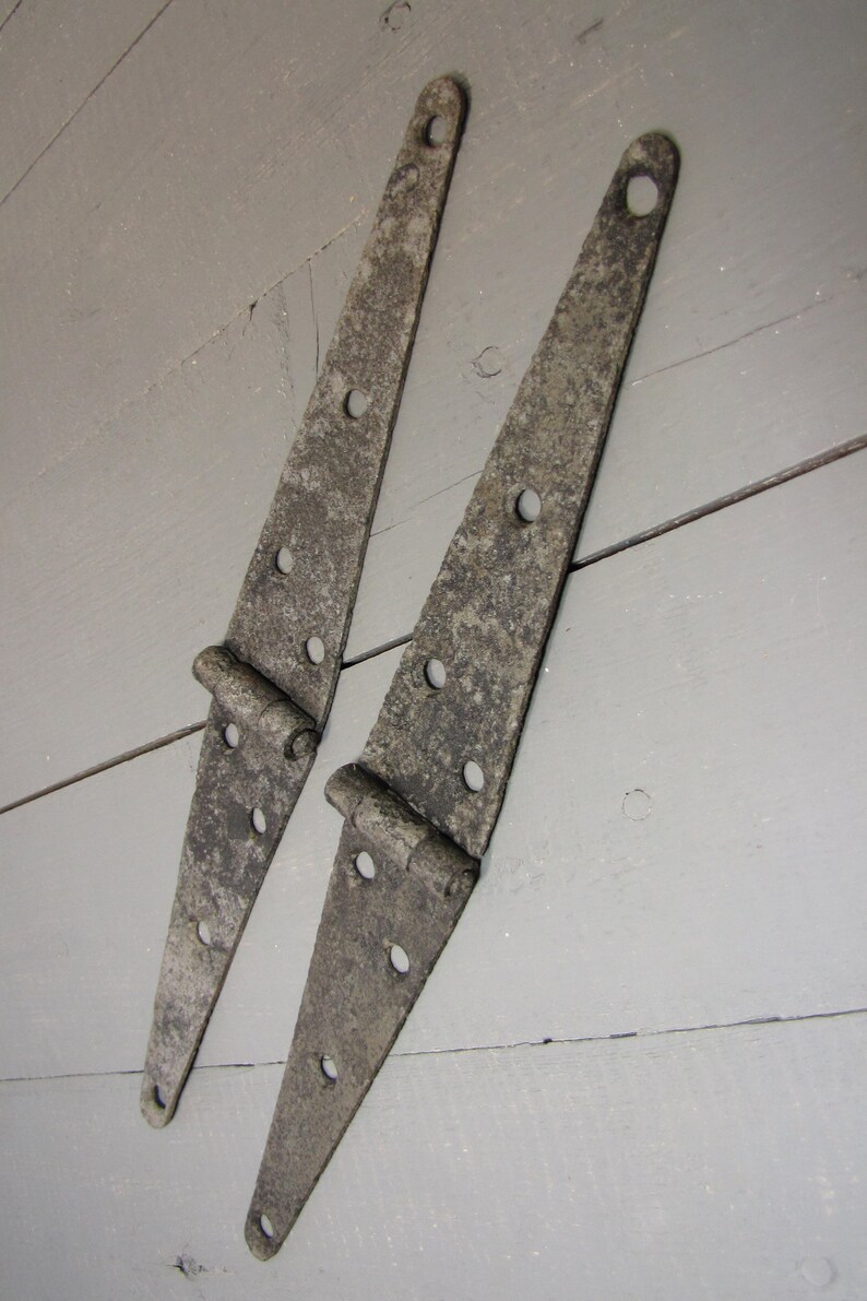 Vintage Pair of Small Industrial Rustic Metal Barn Gate Strap - Etsy